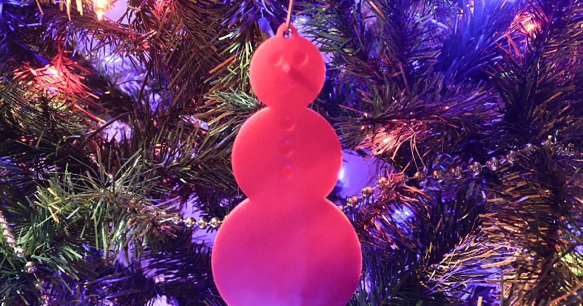 Snowman ornament by Poly Designs | Download free STL model | Printables.com