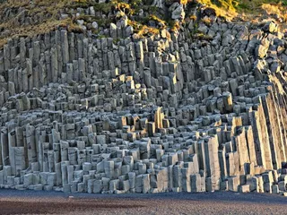 Hexagonal Basalt Column Rock Formation 