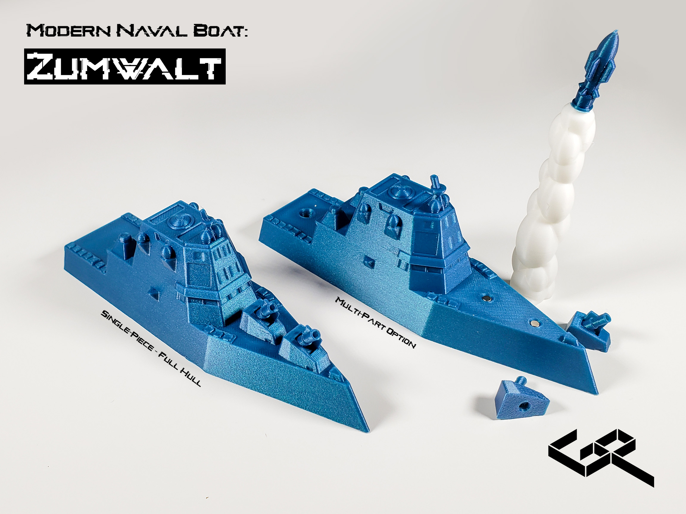 Modern Naval Boat: Zumwalt (USA) por GP3D | Descargar modelo STL ...