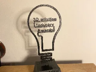 Light bulb trophy by Magnus😺 | Download free STL model | Printables.com
