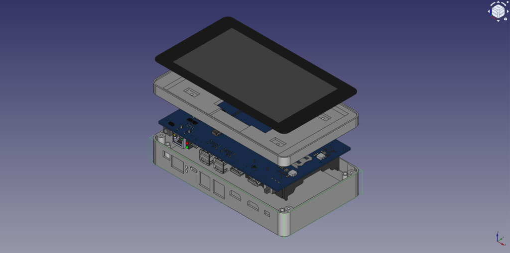 PiBlet - 18650 Battery driven Raspberry Pi (CM4) Tablet by K ...