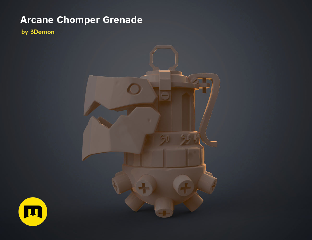 Arcane Jinx Chomper Grenade by 3Demon | Printables Store