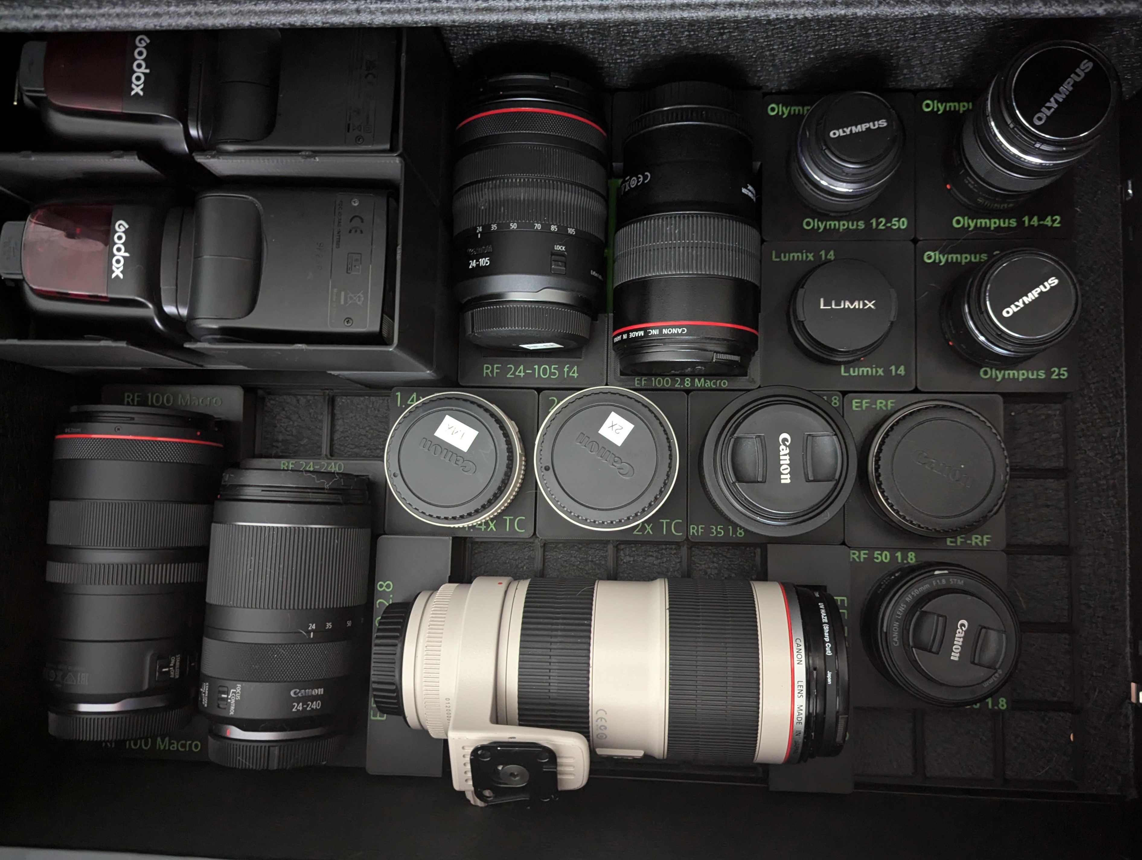 CLASS - Camera Lens and Accessory Storage System by djp55 | Download free STL model | Printables.com