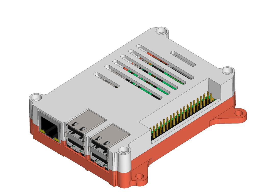 Raspberry Pi 3 (B/B+) Easy Access GPIO Case by omfartal | Download free ...