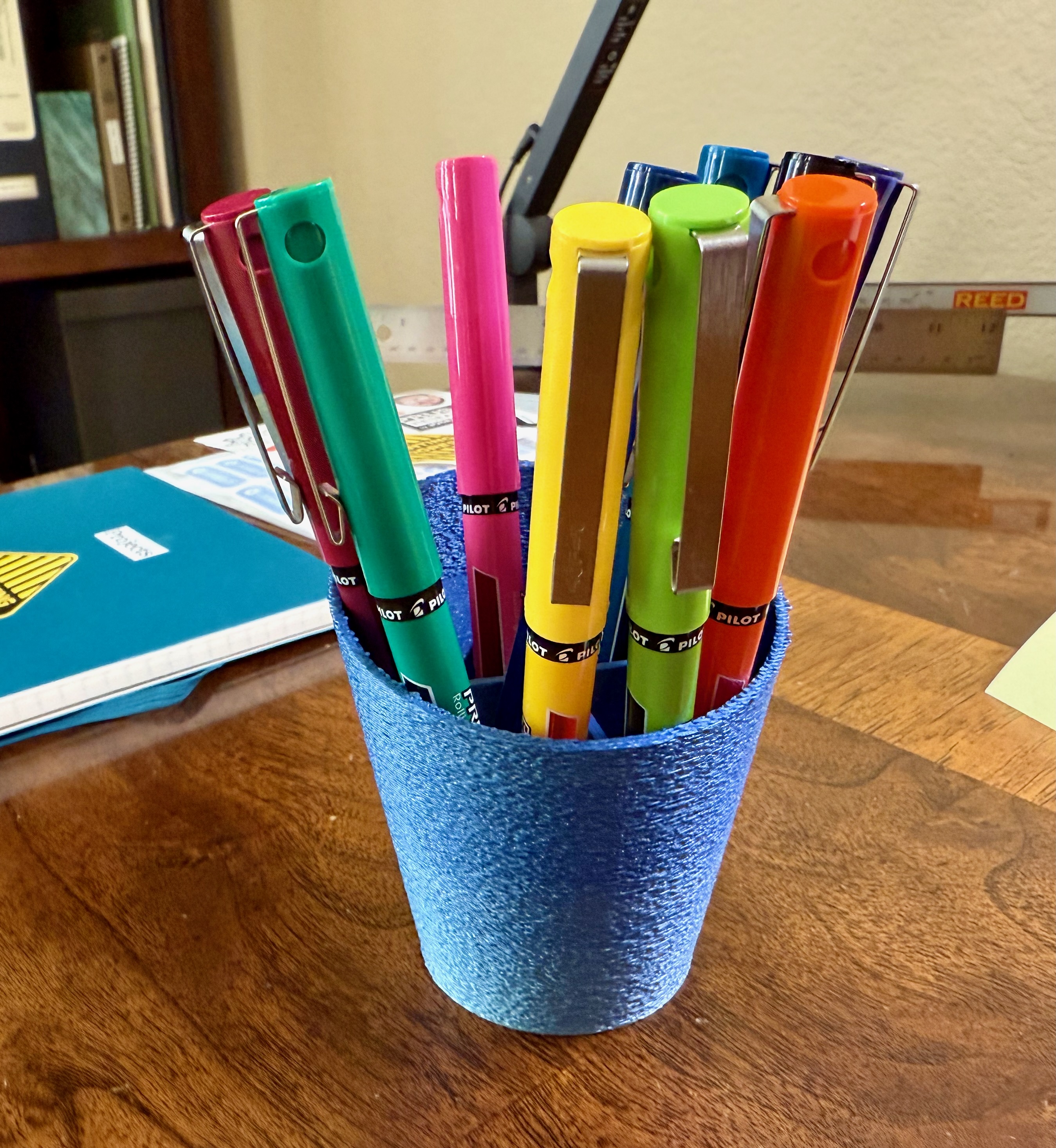 Conical pen/pencil cup with internal dividers by ronguest | Download ...