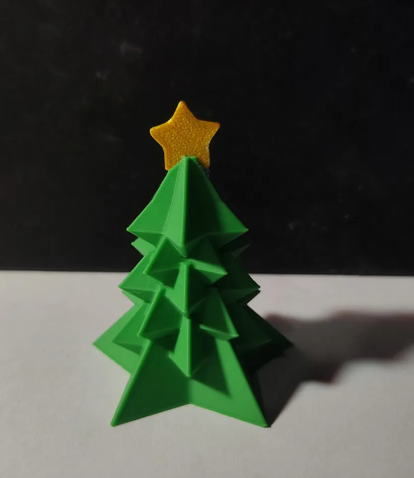 Christmas Tree with a star by PrintCube3D | Download free STL model ...