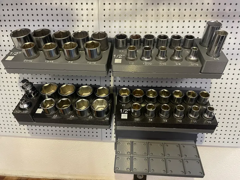 socket holder bin 23-32 metric, gridfinity by Richard Schalander ...