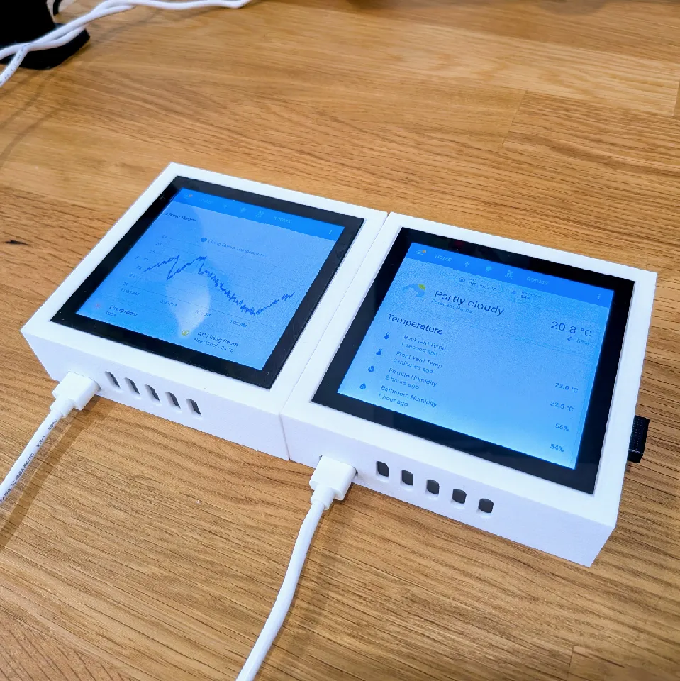 Home Assistant Panel Case for Waveshare 4inch Square Touchscreen ...