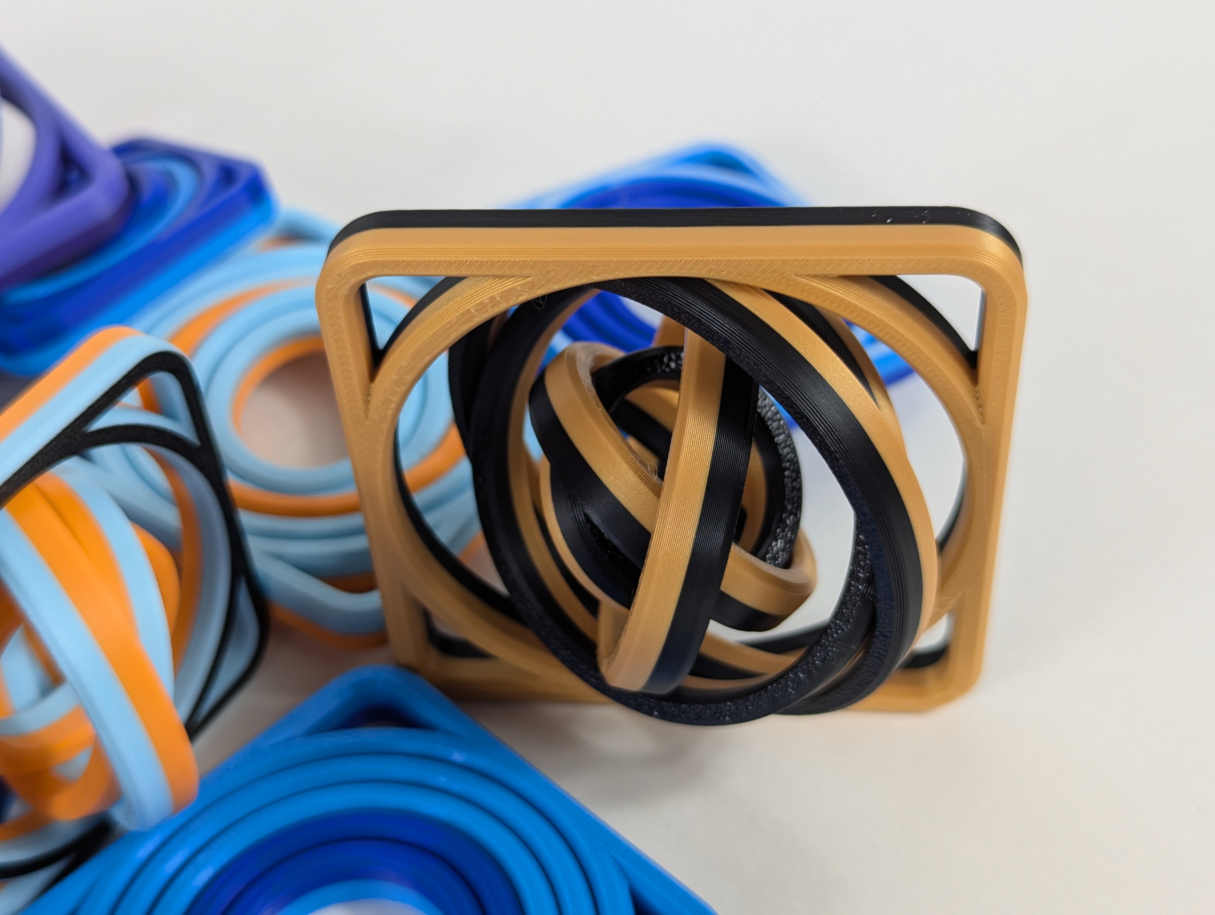 Square Gyro Fidget 4 Sizes by Grandpa 3DPrints | Download free STL ...