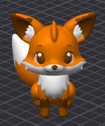 Rox The Fox - 3D Animal Cartoon Creature Figure (Pre Painted) MMU/MMS ...
