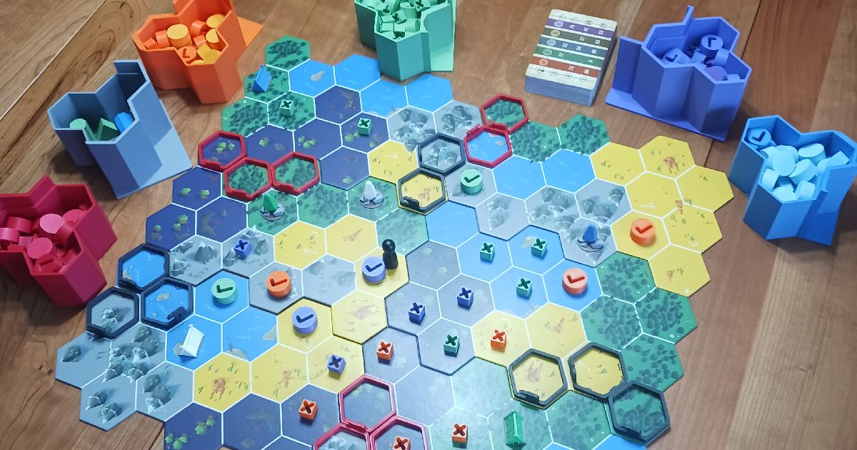 Cryptid Board Game - Insert - Bear & Cougar Zones - Alternate Markers by Maxime Turcotte ...