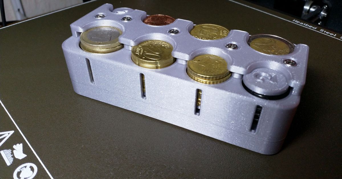 Euro coin dispenser with screws by Yveske | Download free STL model ...