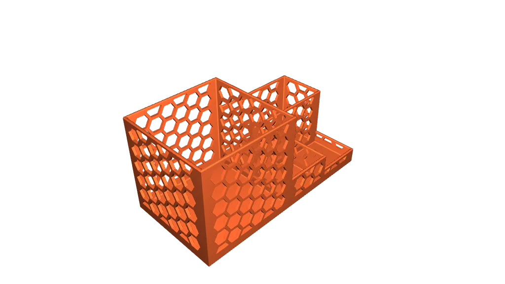 Honeycomb container organizer V2 by 1lluv4r4r | Download free STL model ...