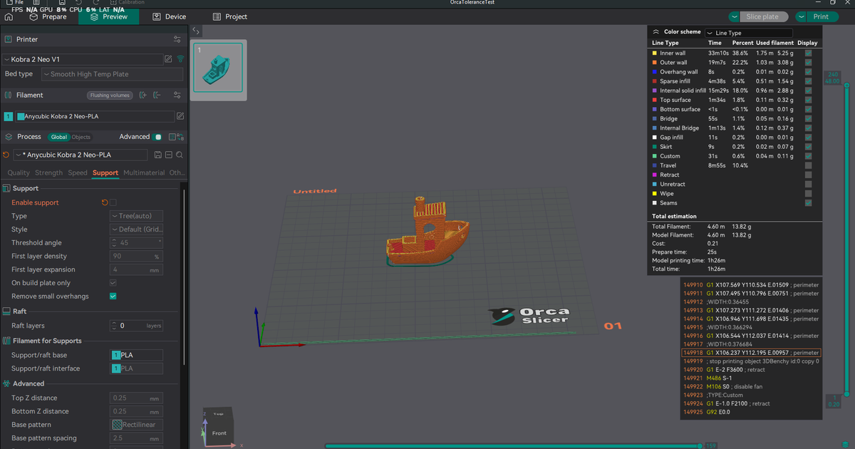 Anycubic Kobra 2 Neo Printer Profiles PLA/ABS/TPU/PETG (Orcaslicer) by ...