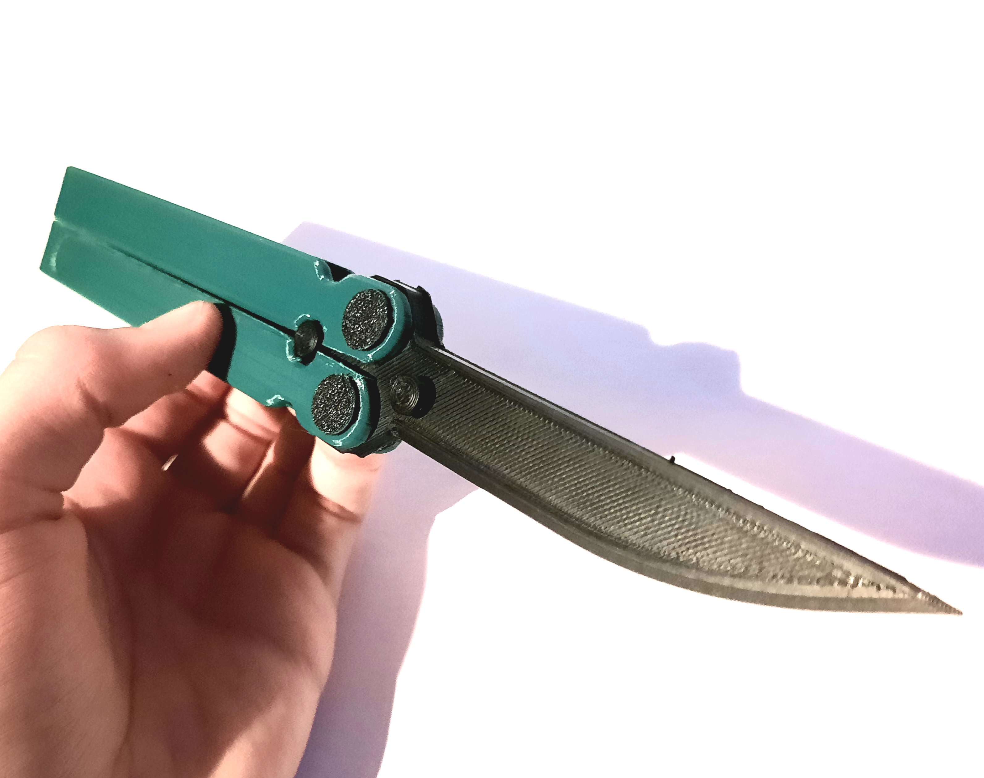 Fully 3d printed butterfly knife da cool 3d prints | Scarica il modello ...