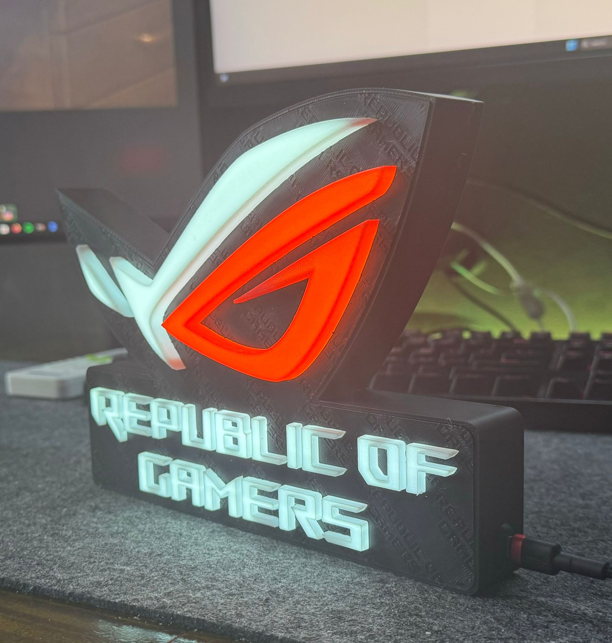 Asus Rog Logo Lightbox por Nagy Ervin | Descargar modelo STL gratuito ...