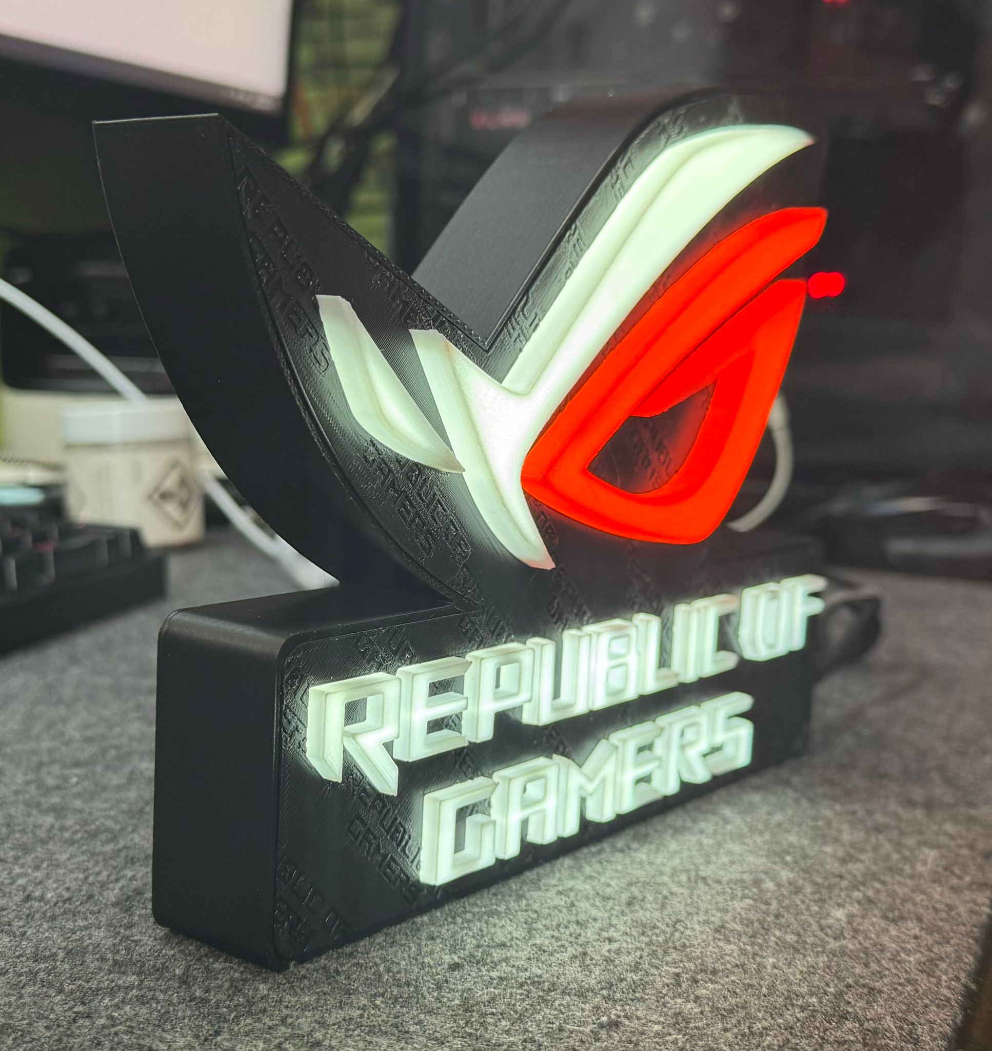 Asus Rog Logo Lightbox por Nagy Ervin | Descargar modelo STL gratuito ...