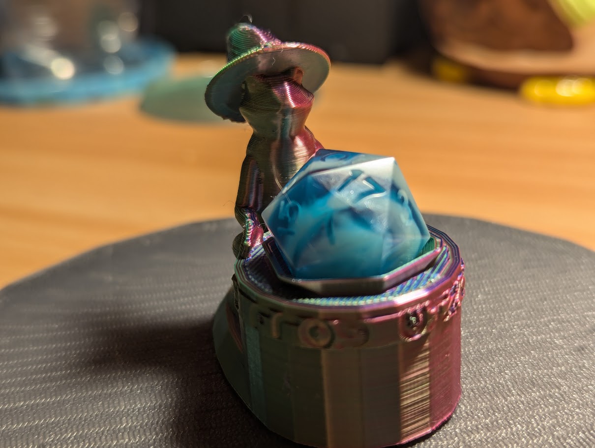 Wizard Frog Pondering His Dice Orb by OS24 | Download free STL model ...