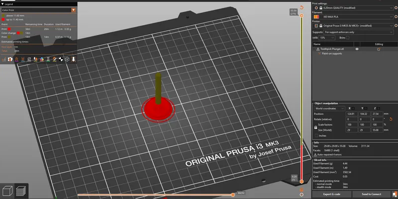 Toothpick plunger decoration by ZOHOZ | Download free STL model ...