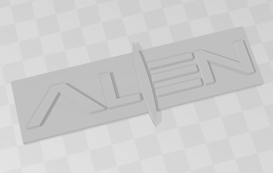 Alien Logo by jerzy2025 | Download free STL model | Printables.com