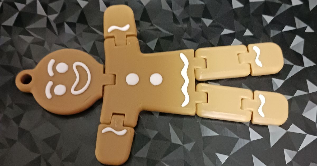 gingerbread man by Luke | Download free STL model | Printables.com