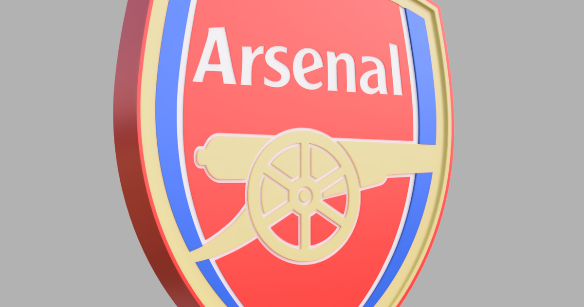 Arsenal Logo Lightbox by Nagy Ervin | Download free STL model ...