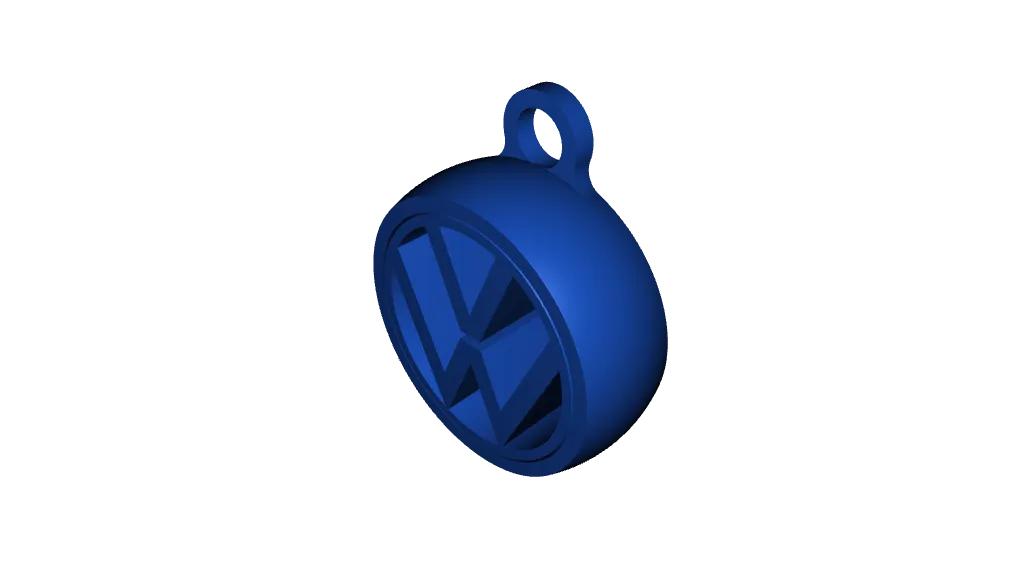 Spinning Volkswagen keychain by MarcelloV | Download free STL model ...