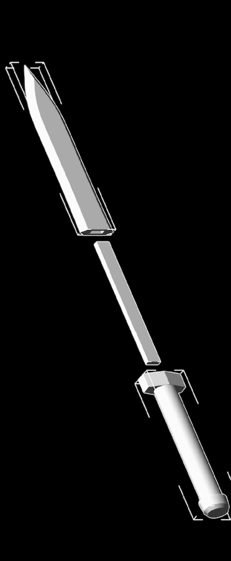 PROP DAGGER WITH PIN CONNECTION by NovaLabs3D | Download free STL model ...