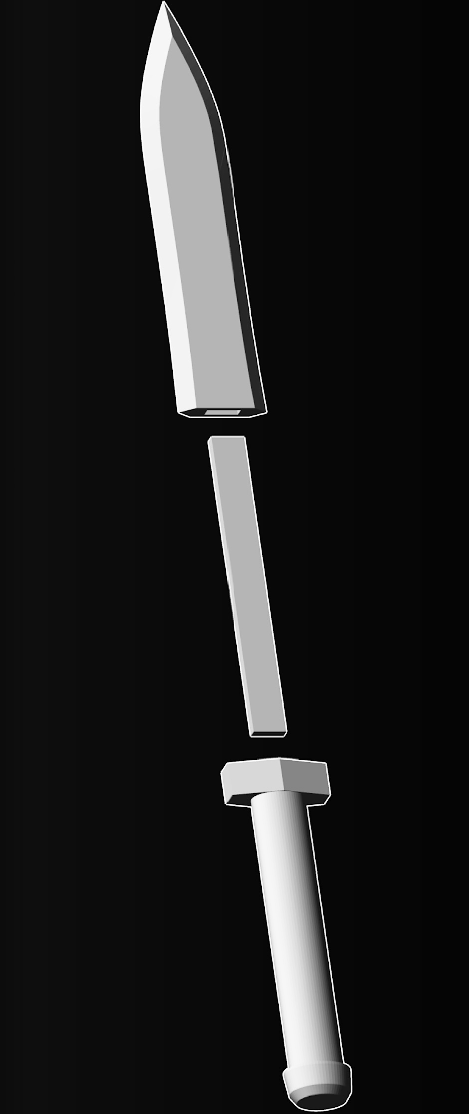 PROP DAGGER WITH PIN CONNECTION by NovaLabs3D | Download free STL model ...