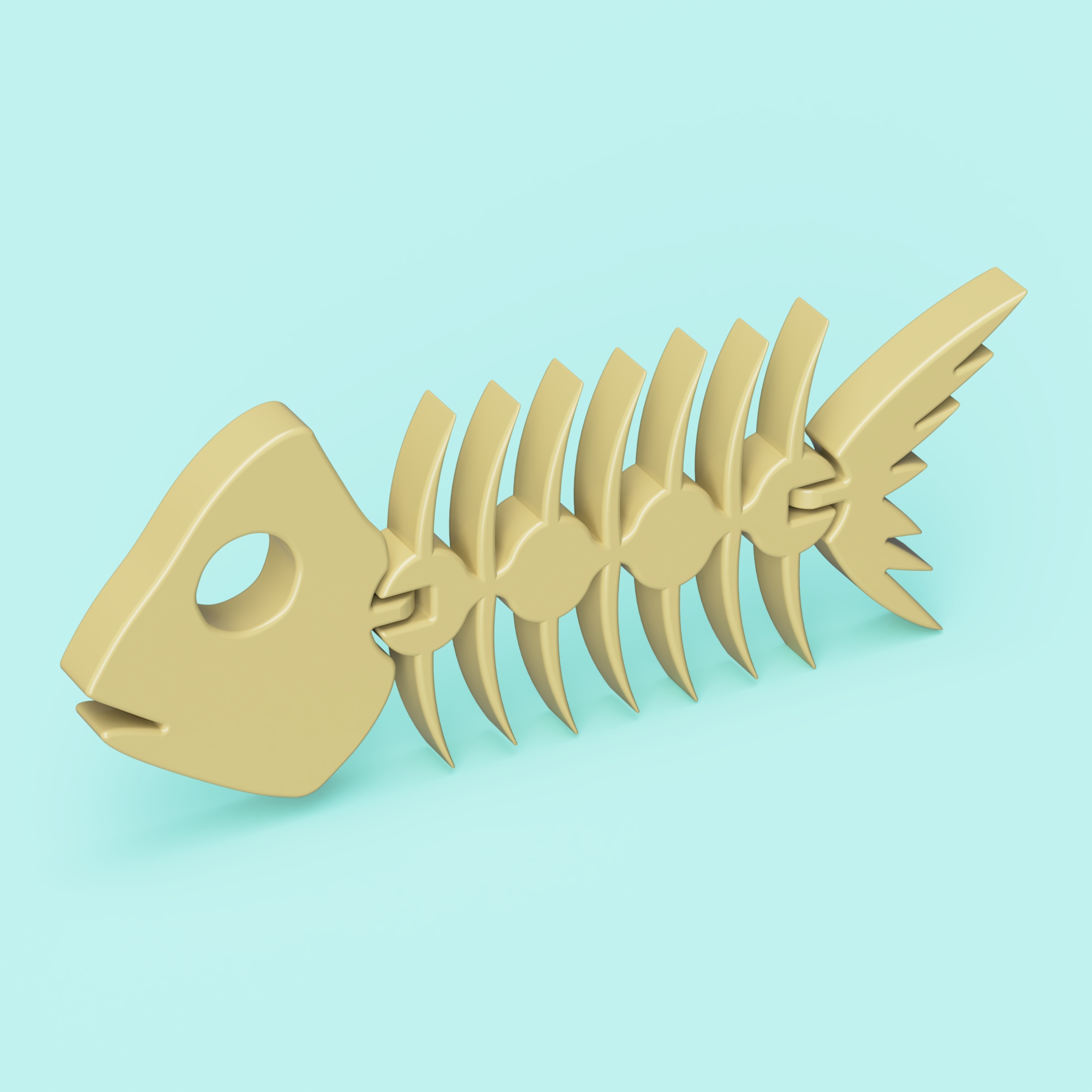 Articulated Fish Fossil by Form 3D | Download free STL model ...
