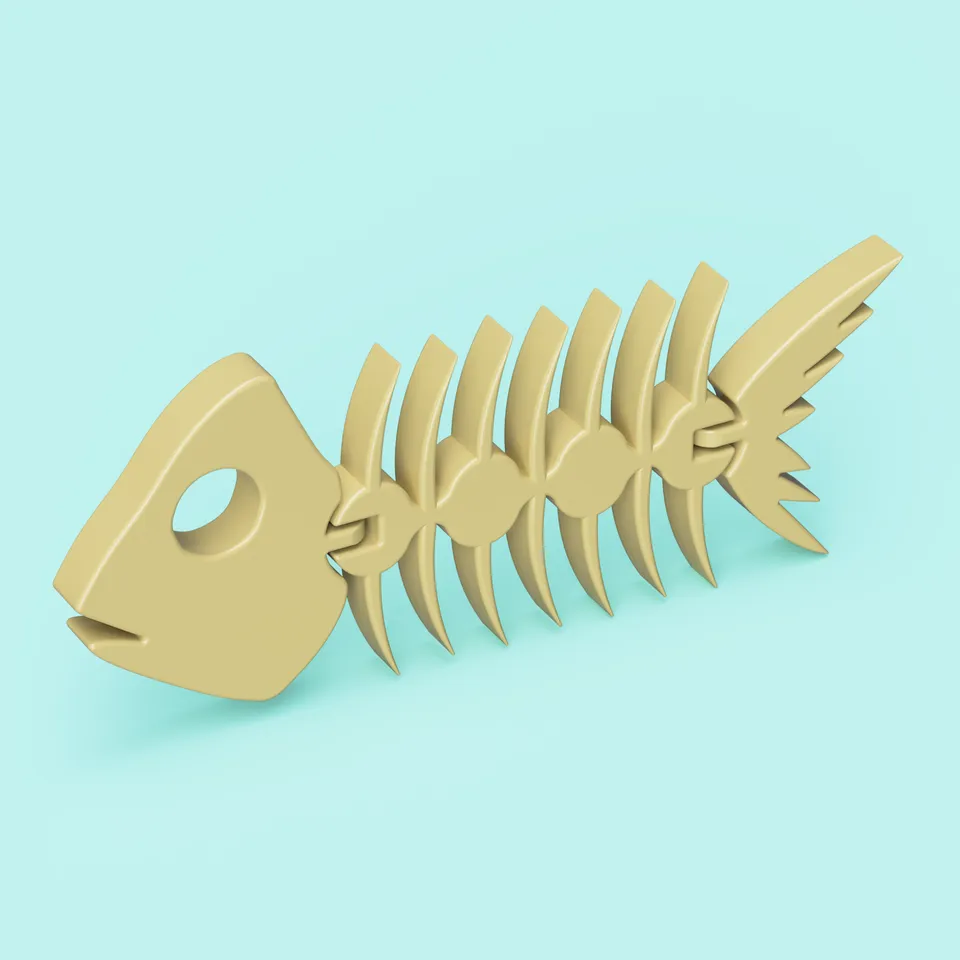 Articulated Fish Fossil by FORM 3D | Download free STL model ...