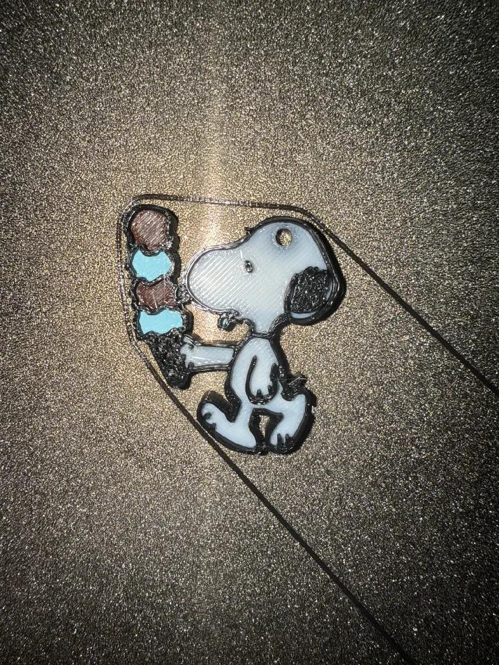 Snoopy Keychain :) by Jacob Martin | Download free STL model ...