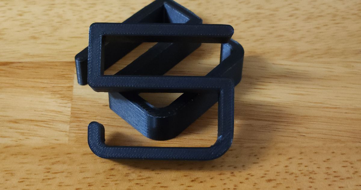 Parametric desk hook for cables by Lavender Lemon | Download free STL ...