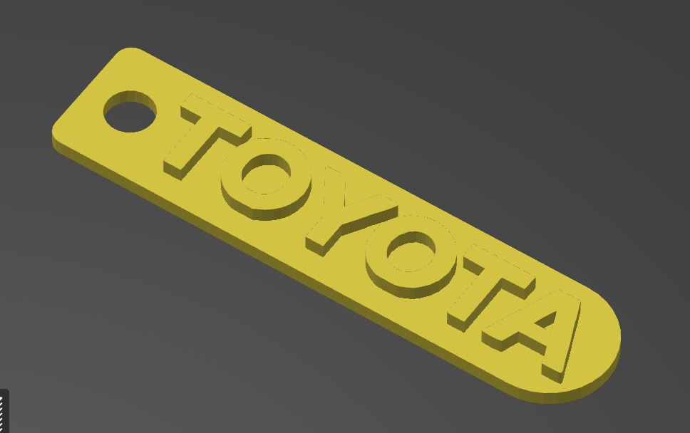 Toyota keychain by avivm | Download free STL model | Printables.com
