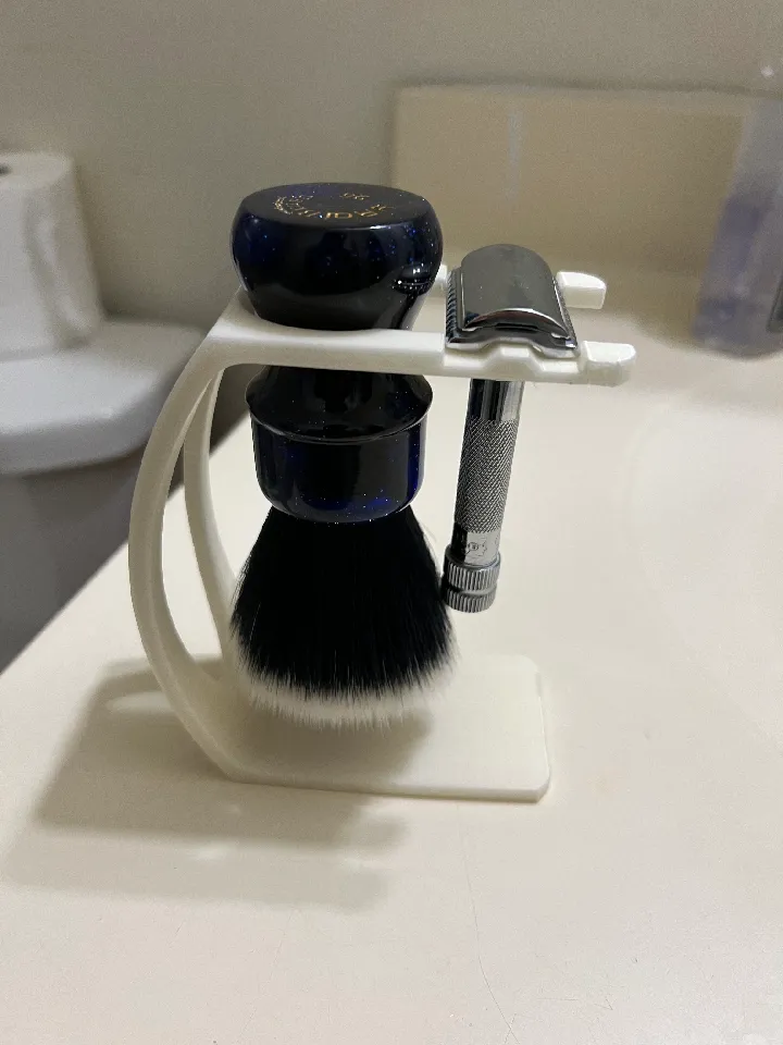 Shaving Brush and Razor Holder by abudooboo | Download free STL model ...