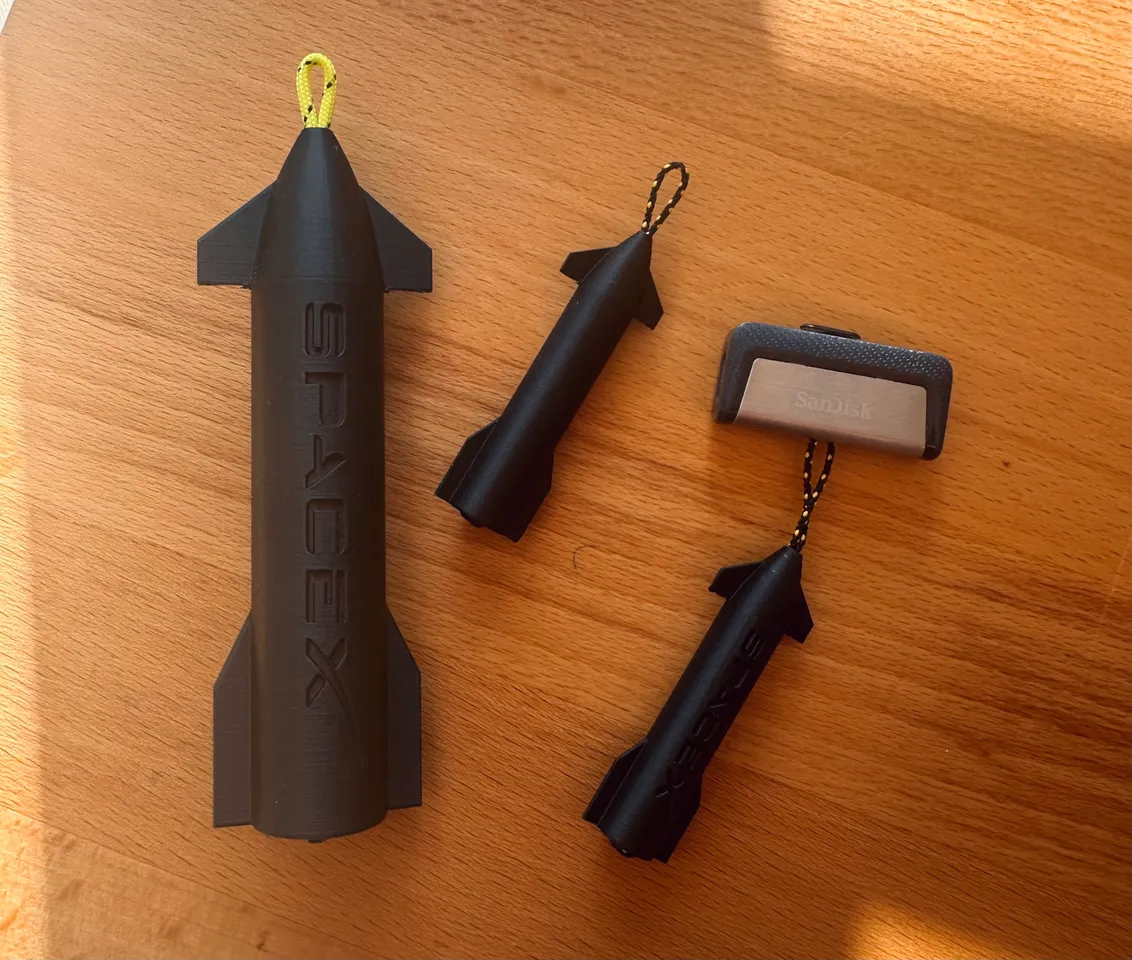 SpaceX Starship Keychain by Oliver Heisel | Download free STL model ...