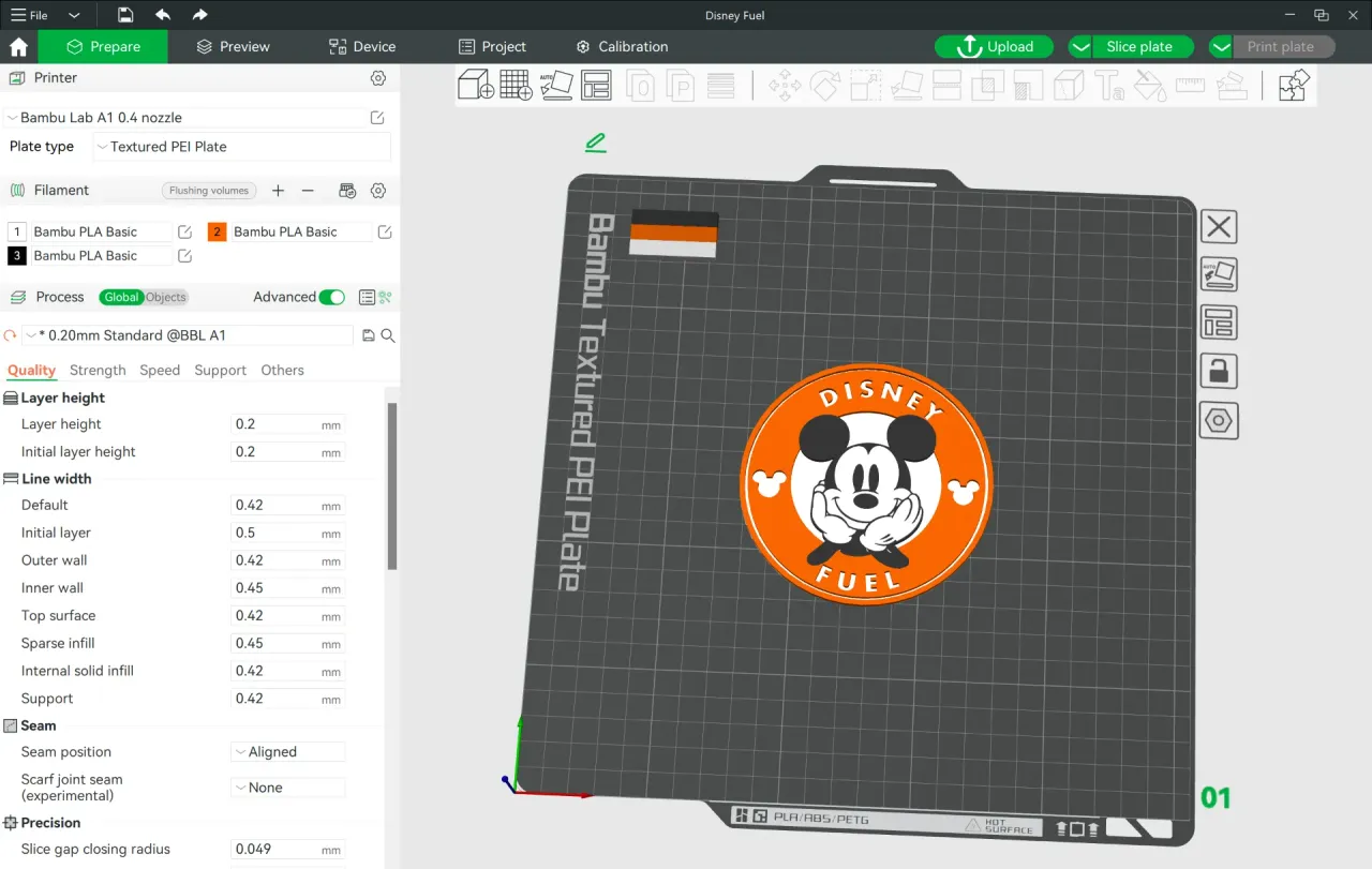 Disney Fuel Coaster with Mickey Mouse by Neil Ault | Download free STL ...