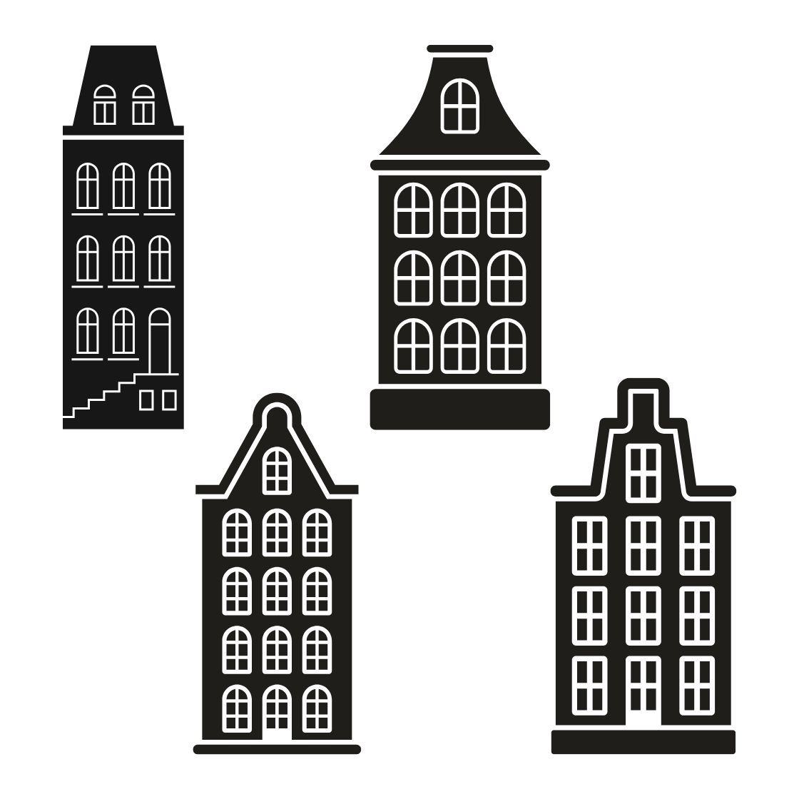 Netherlands house row cookie cutter by Michaelahet | Download free STL ...