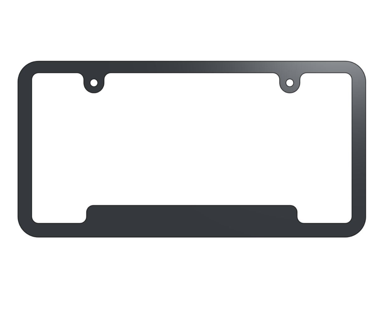 License plate tag vanity frame v2 by Daniel | Download free STL model ...