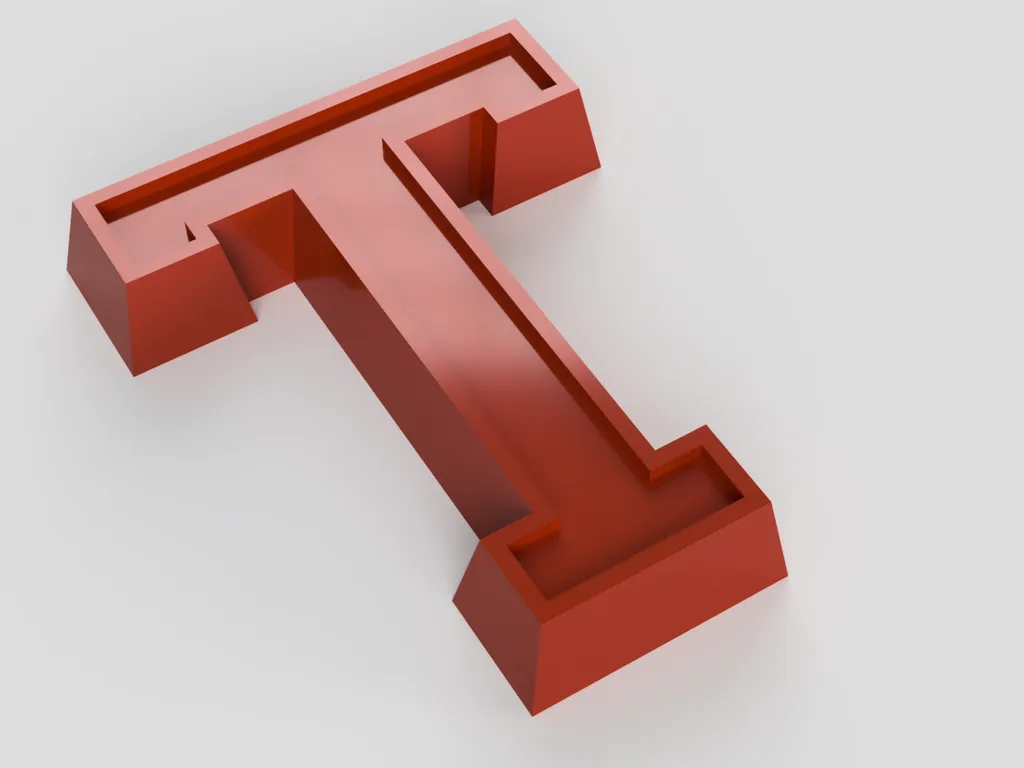 Capital Letter T by Bas | Download free STL model | Printables.com