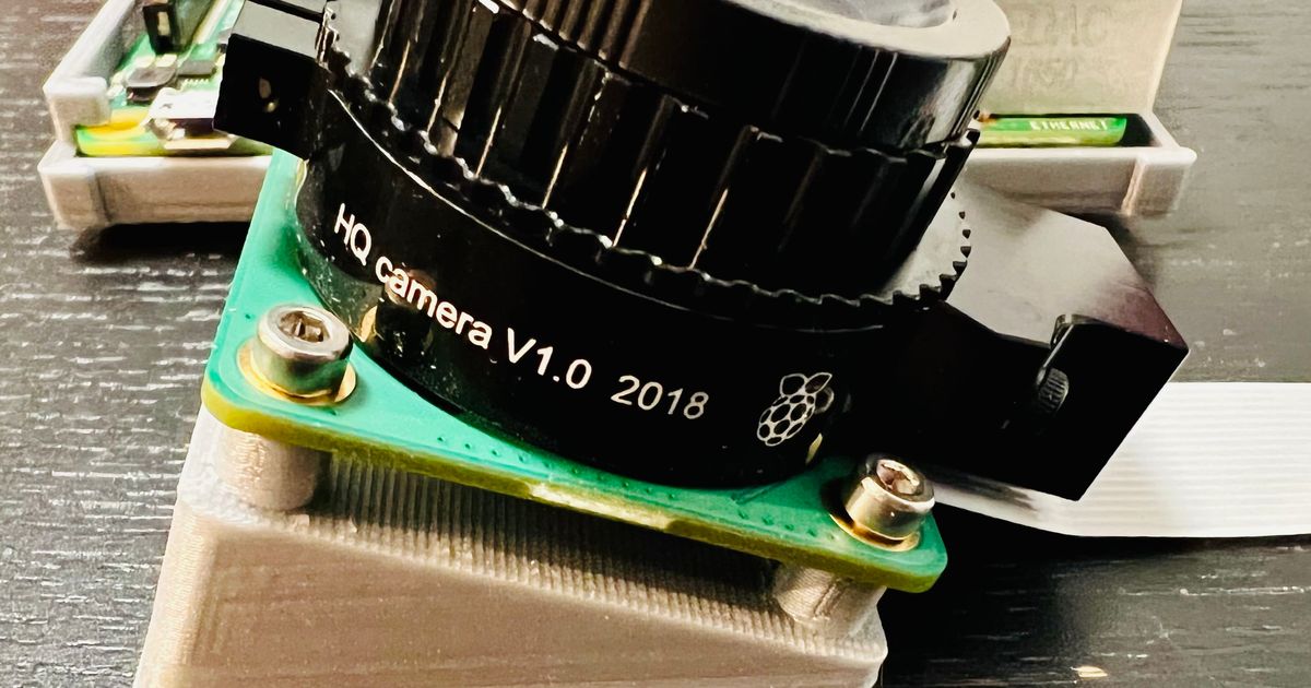 Raspberry Pi Angled HQ Camera Mounts by Macmade | Download free STL ...