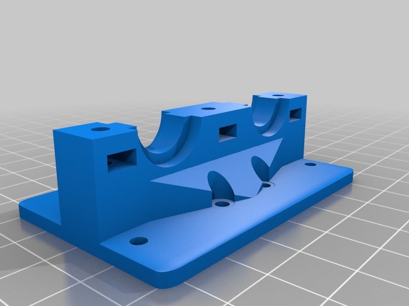 Tronxy X3 (single/dual) E3D V6 Bolt on mount by Francisco | Download ...