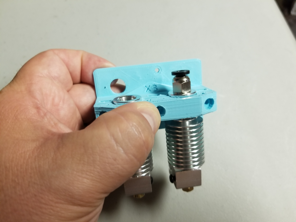 Tronxy X3 (single/dual) E3D V6 Bolt on mount by Francisco | Download ...
