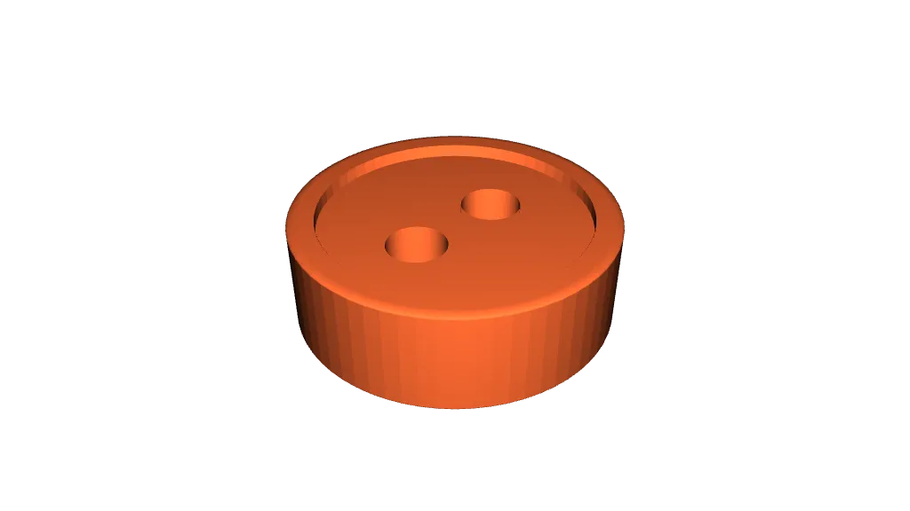 Button 12X12 mm beveled 2-hole by ZDP7879 | Download free STL model ...