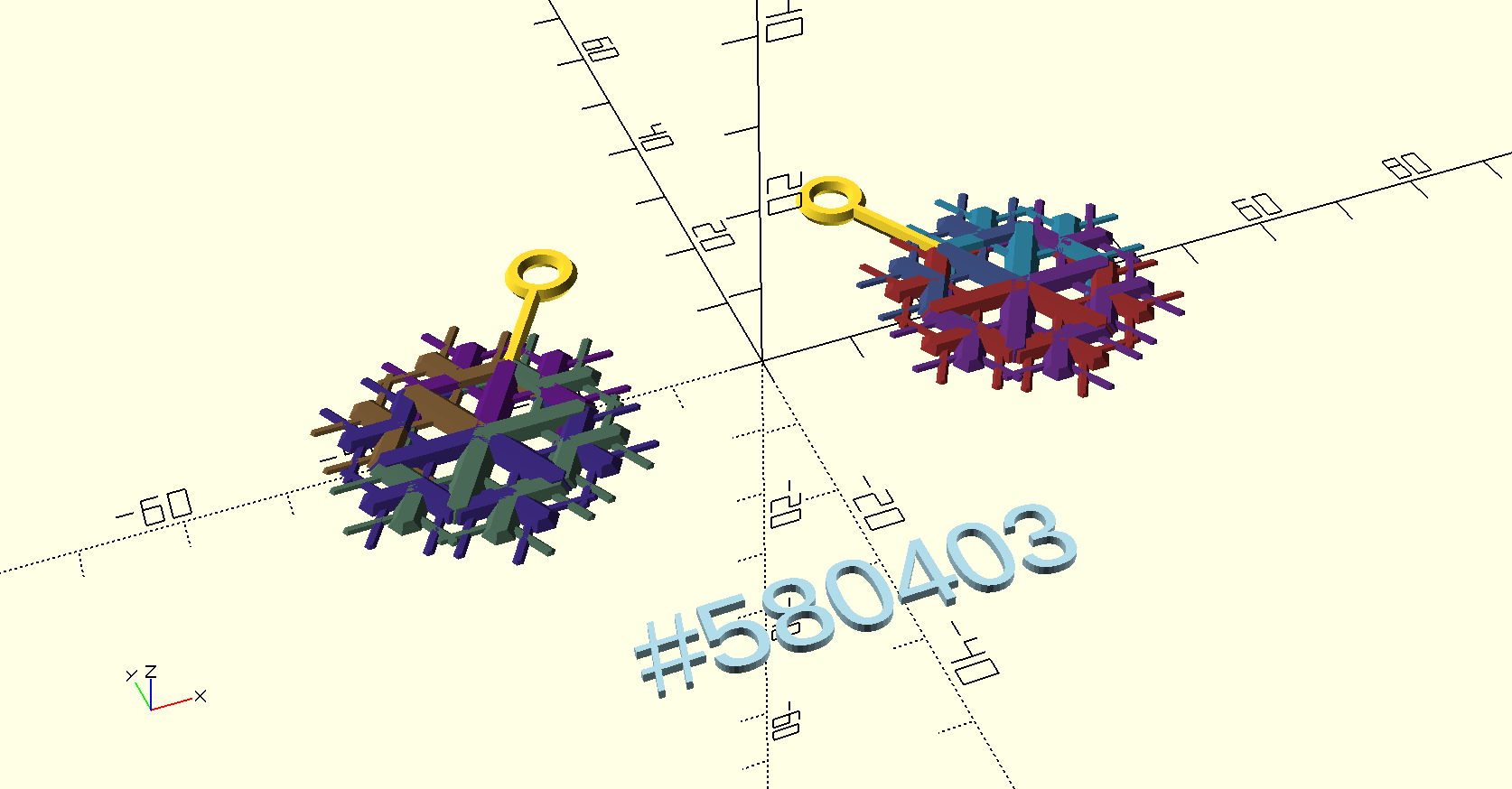 Recursive Snowflake Generator by gringer | Download free STL model ...