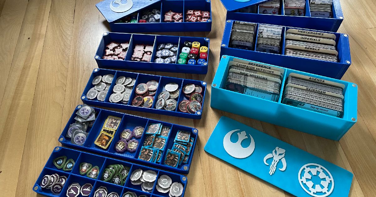 Magnetic Storage Boxes for Imperial Assault tokens & cards by gabindu ...