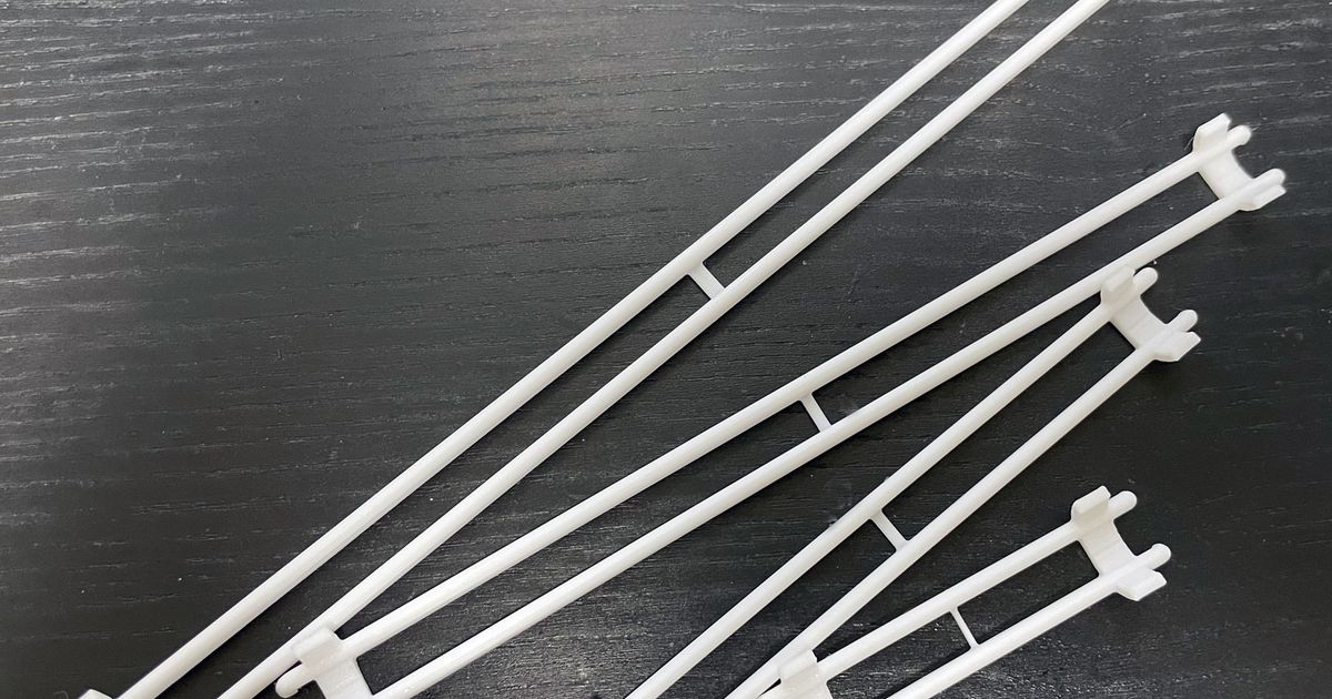 Straight Rails - 1~3mm Longer Version for Steeper Slope by Swan_Kikaku ...