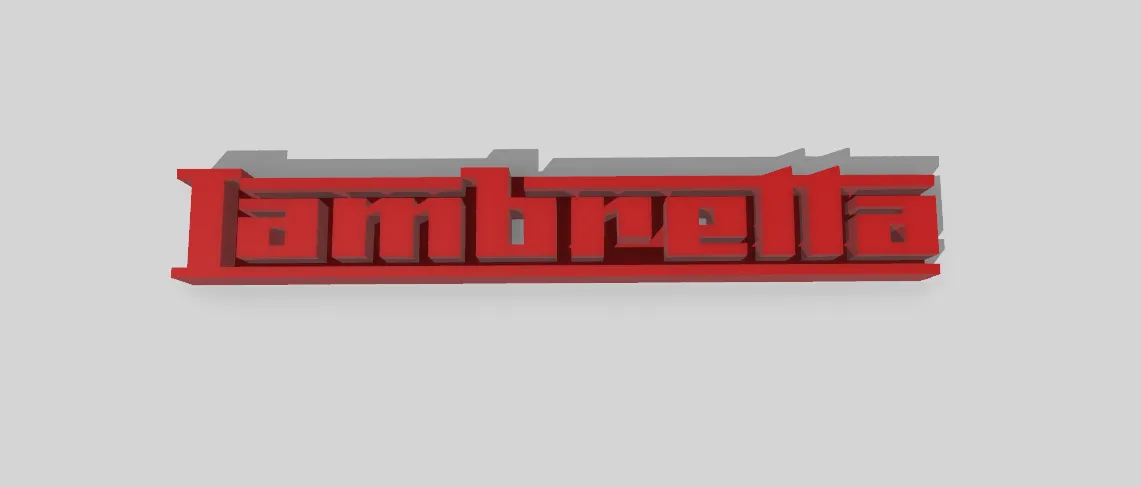 Lambretta Logo by Mehmet | Download free STL model | Printables.com