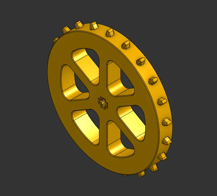 80mm Wheel to lego achsel by Okami | Download free STL model ...