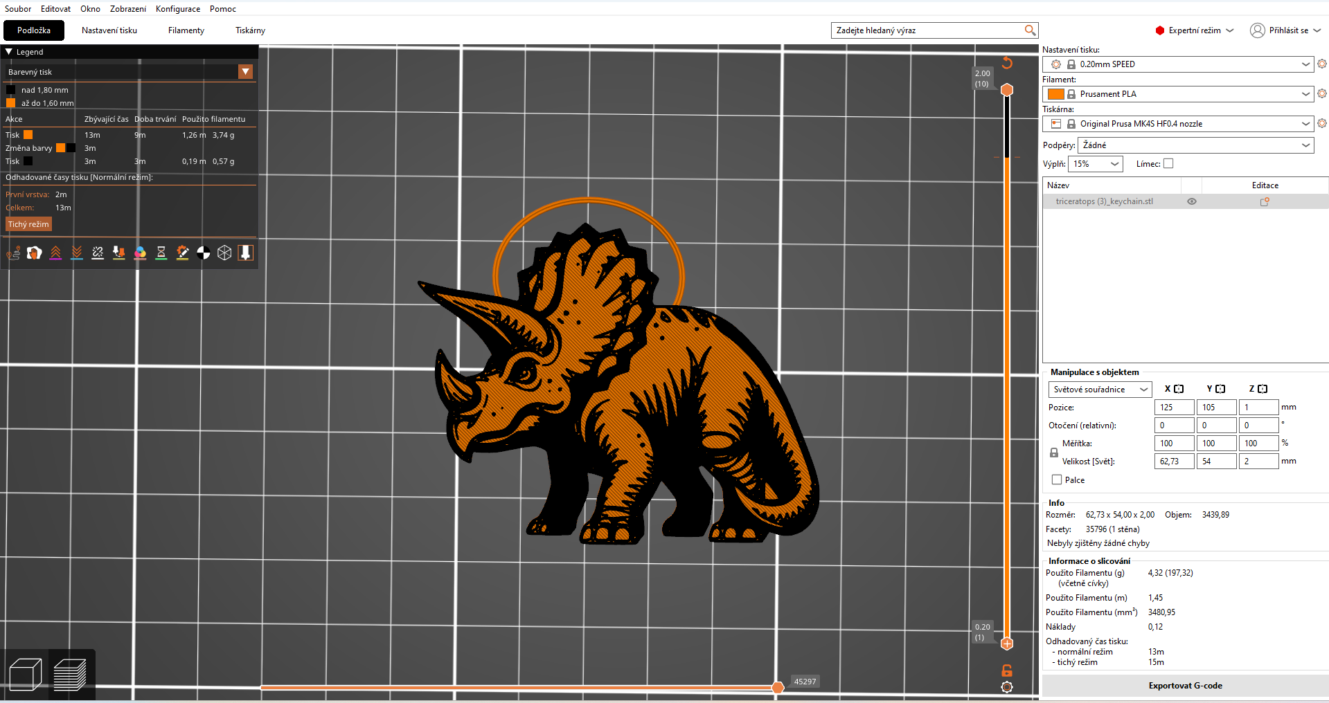 Three triceratopses by Nina Máčová | Download free STL model ...